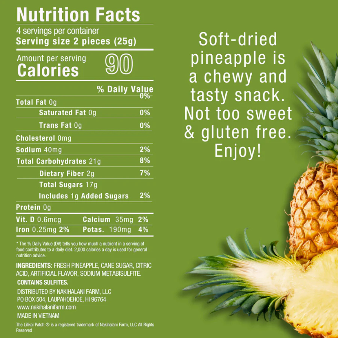 Lilikoi Patch Soft Dried Pineapple Tastes Of Aloha