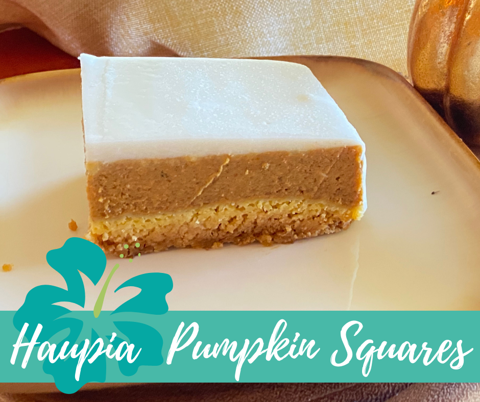 Haupia Pumpkin Squares | Tastes of Aloha