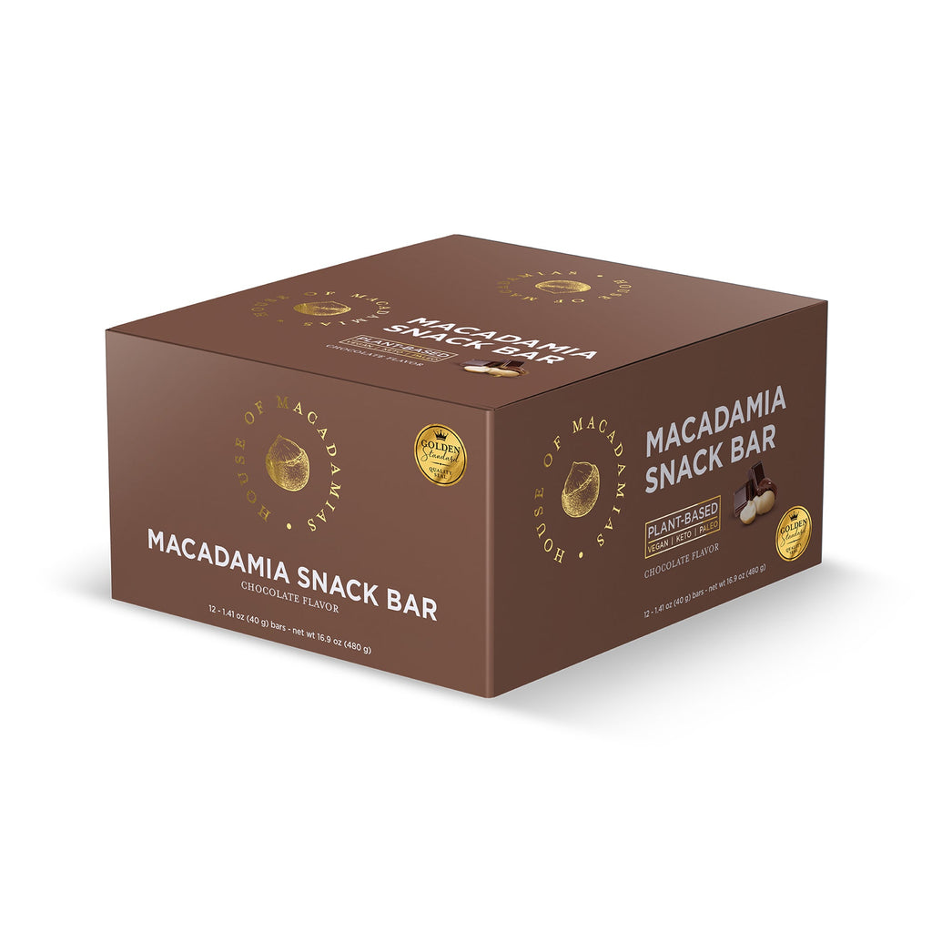 Chocolate Macadamia Nuts Snack Bar (12 Bars) | Tastes of Aloha