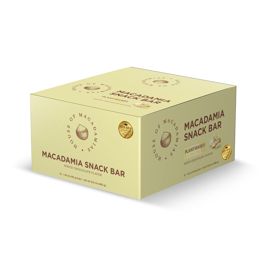 White Chocolate Macadamia Nut Snack Bar (12 Bars) | Tastes of Aloha