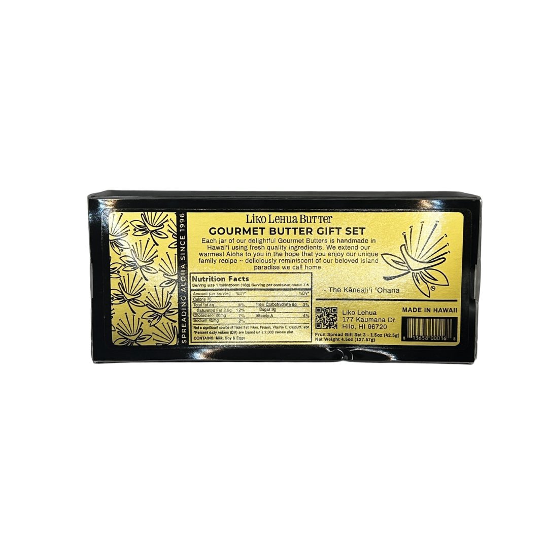 Liko Lehua Gourmet Butter Gift Set of 3 | Tastes of Aloha