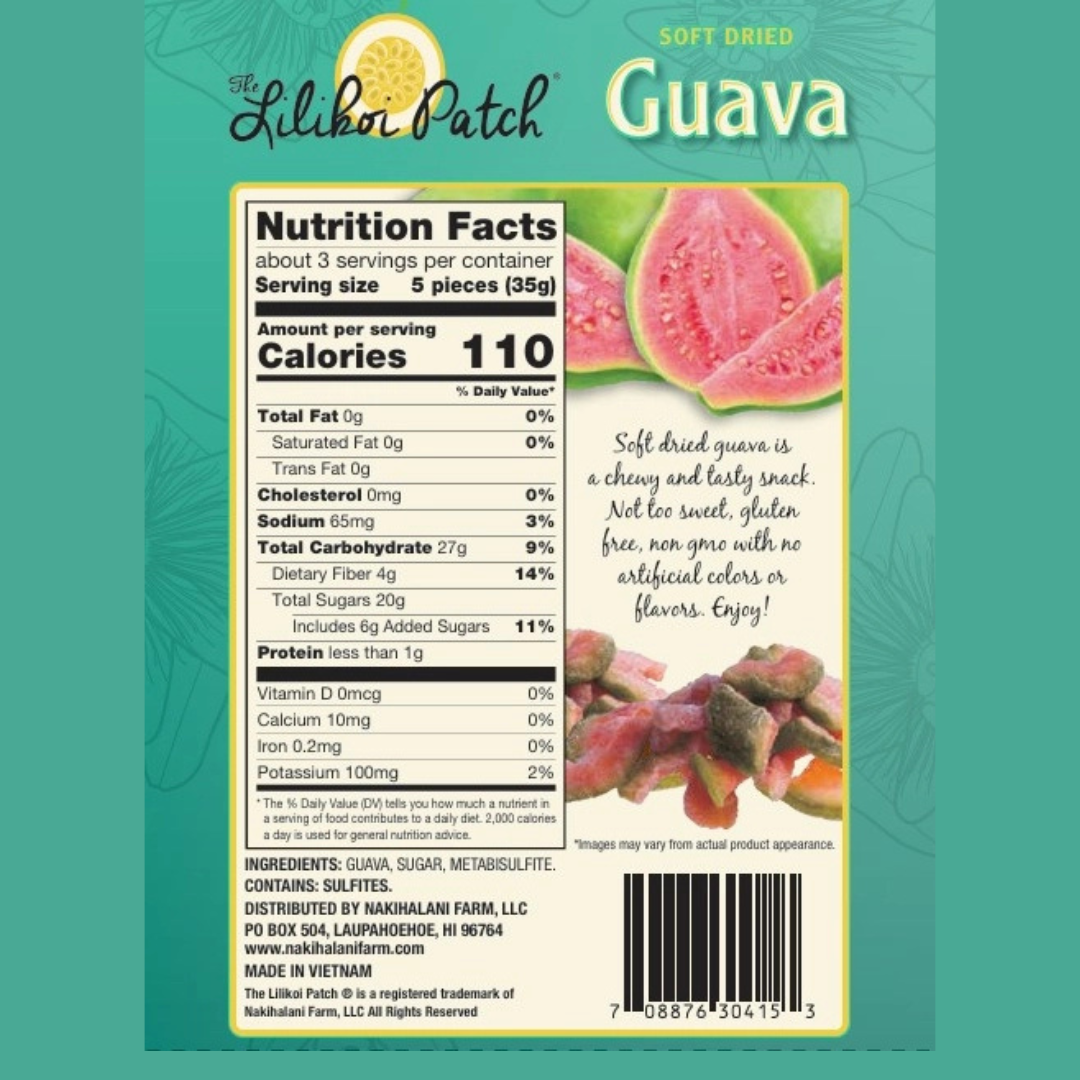 Lilikoi Patch - Soft Dried Guava | Tastes of Aloha