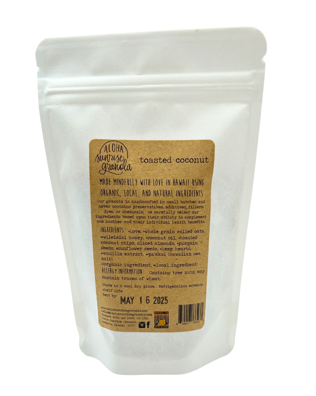 Aloha Sunrise Granola - Toasted Coconut | Tastes of Aloha