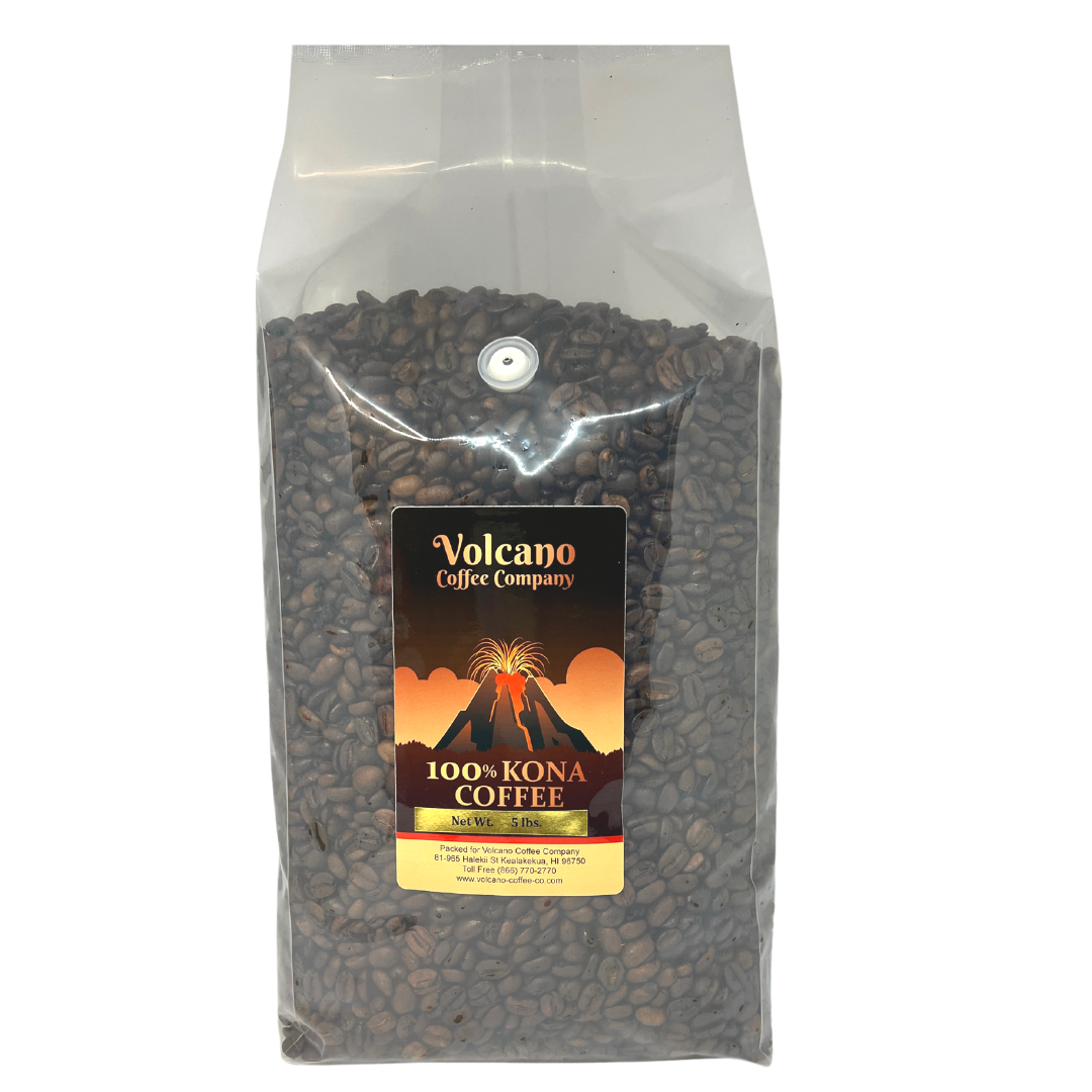 Volcano Coffee Company 100% Kona Coffee Bulk 5lb | Tastes of Aloha