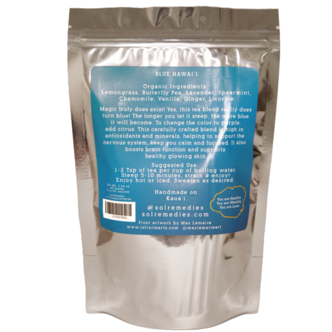 Sol Remedies Blue Hawaii Loose Leaf Tea | Tastes of Aloha