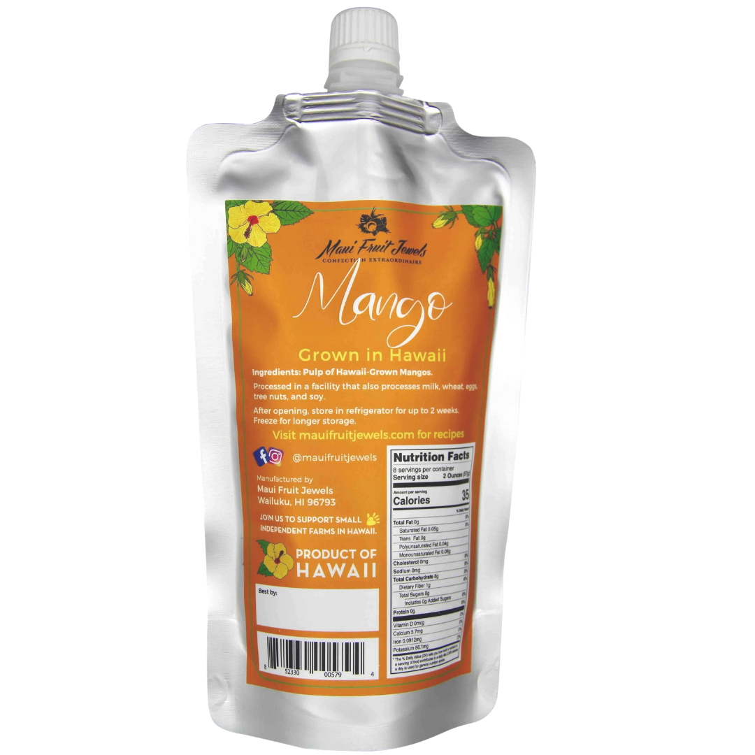 Maui Fruit Jewels Hawaii Fruit Puree - Mango | Tastes of Aloha